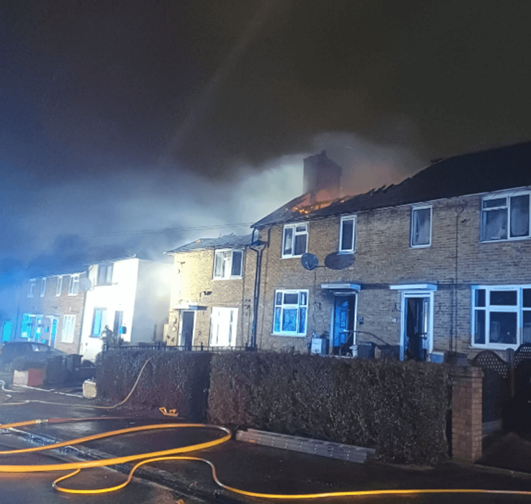 Child rushed to hospital in house fire horror as inferno rips through ...