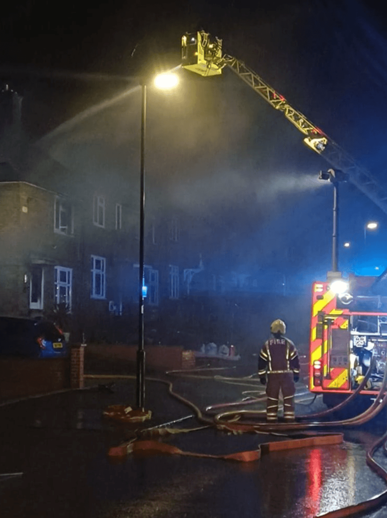 Child rushed to hospital in house fire horror as inferno rips through ...