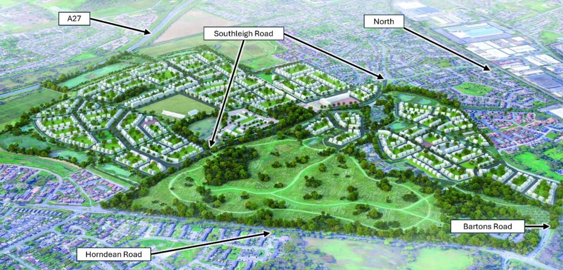 Row brewing over 2,000-home scheme on the outskirts of Havant without ...