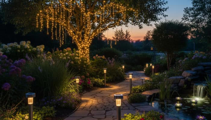 Solar outdoor lights as sustainable gadgets for a greener home