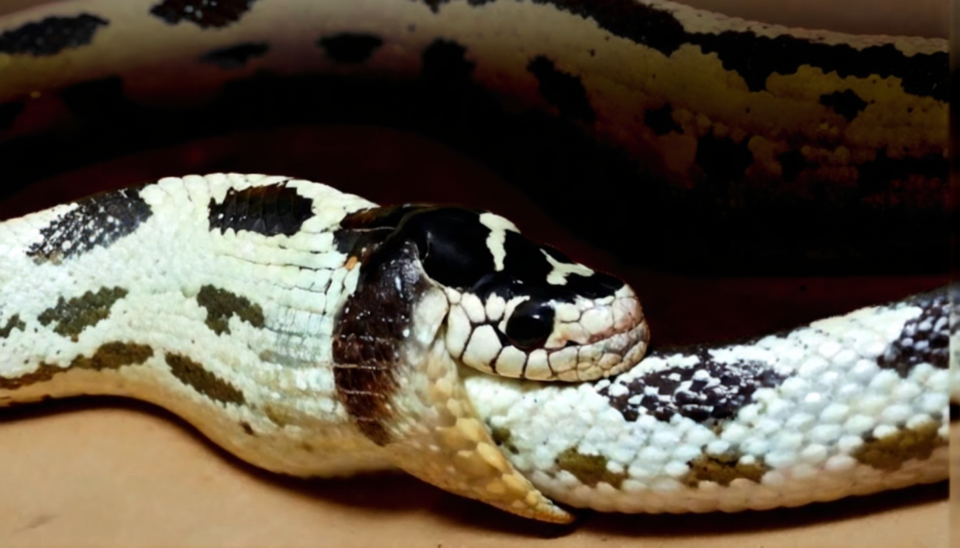 When a snake mistakes itself for prey - a dangerous biological failure