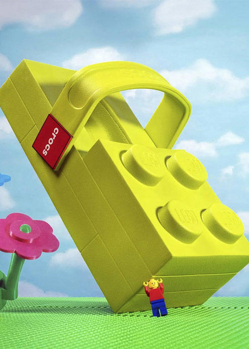 New Crocs on the block... €200 shoes shaped like Lego