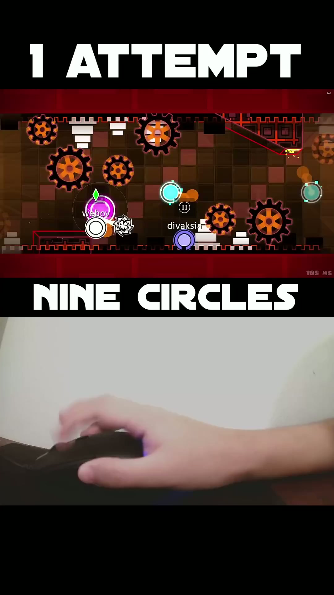 I tried beating Nine Circles new level for 30 days #geometrydash # ...