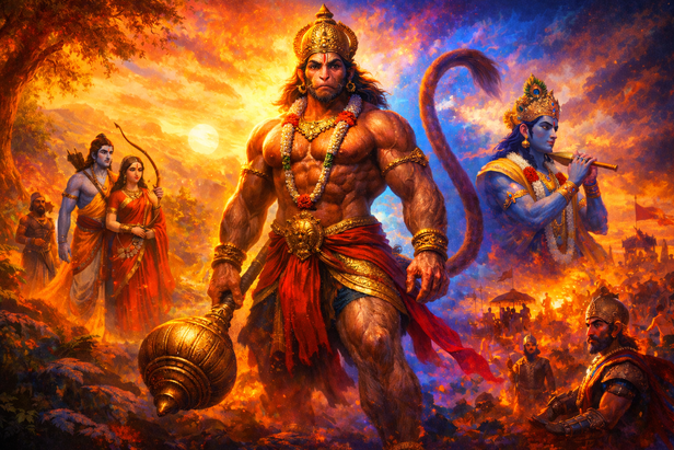 The real reason Hanuman appears in both the Ramayana and the Mahabharata