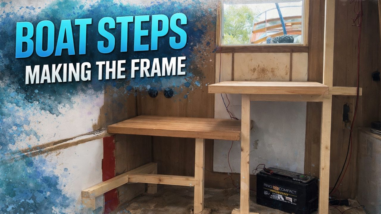 Building boat companionway steps | Framing the steps (part 1)