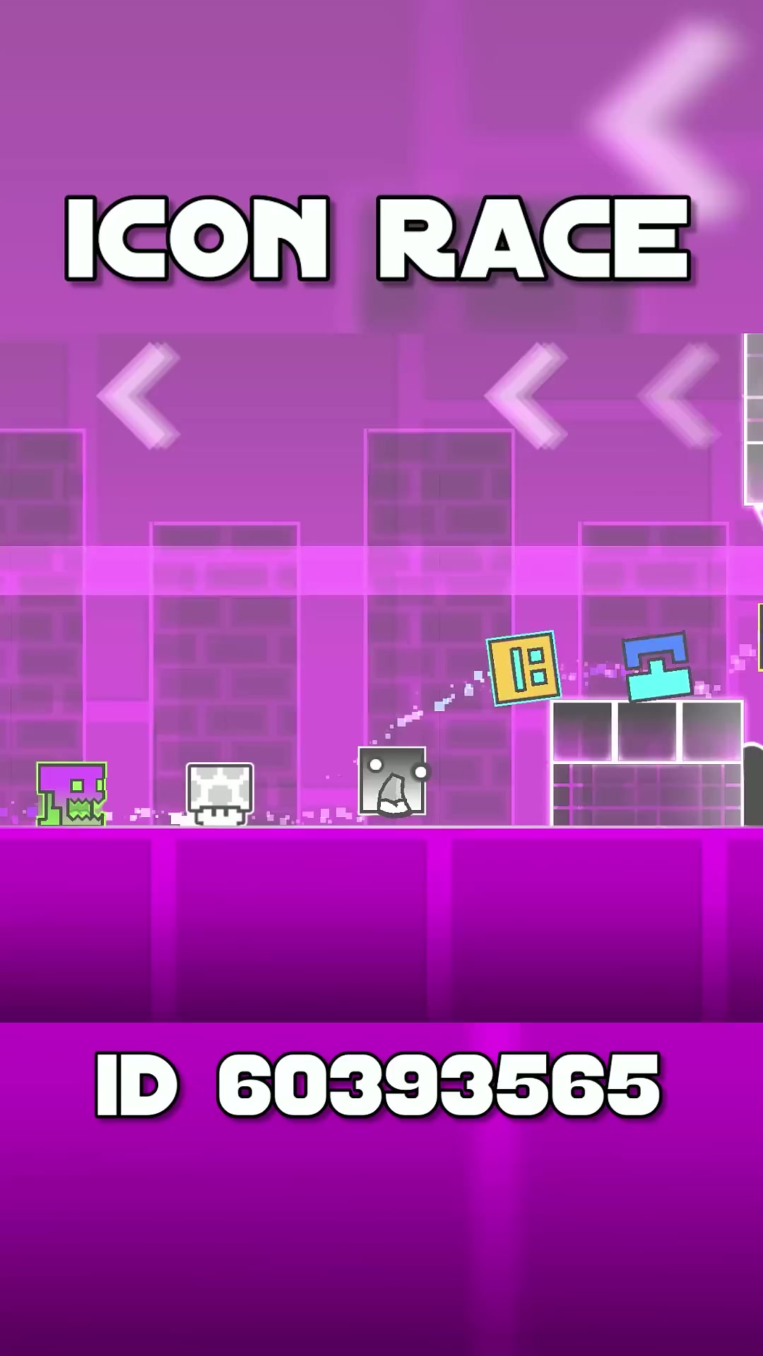 Icons race in #geometrydash #gdupdate #gd #deluxe12 #gaming #games