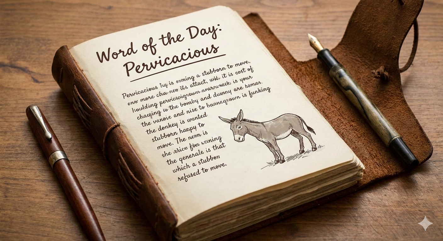 Word of the Day: Pervicacious