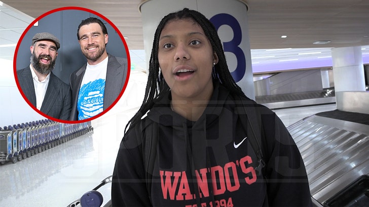 Team USA's Laila Edwards thanks Kelce bros. for helping family go to ...