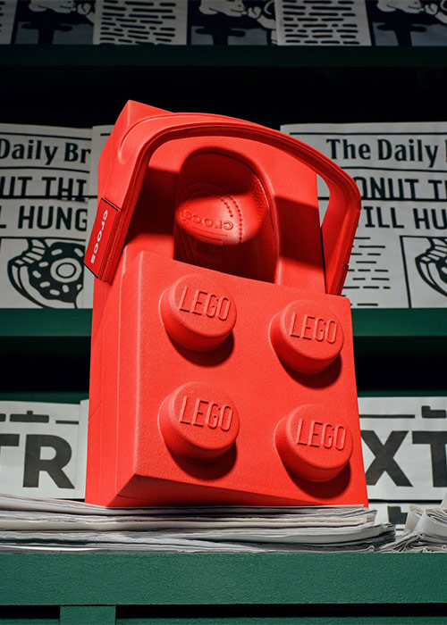 New Crocs on the block... €200 shoes shaped like Lego
