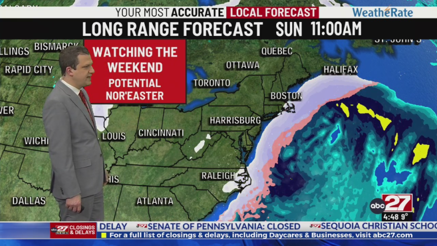 Cold and breezy today with stray snow showers