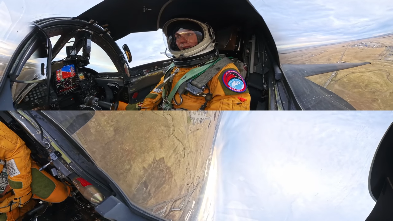 A full cockpit ride to 70,000 feet