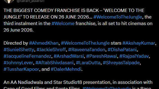 Akshay Kumar's Welcome to the Jungle sets up clash with Jr NTR ...