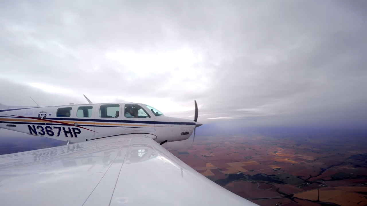 Flying through rain, snow, and freezing air