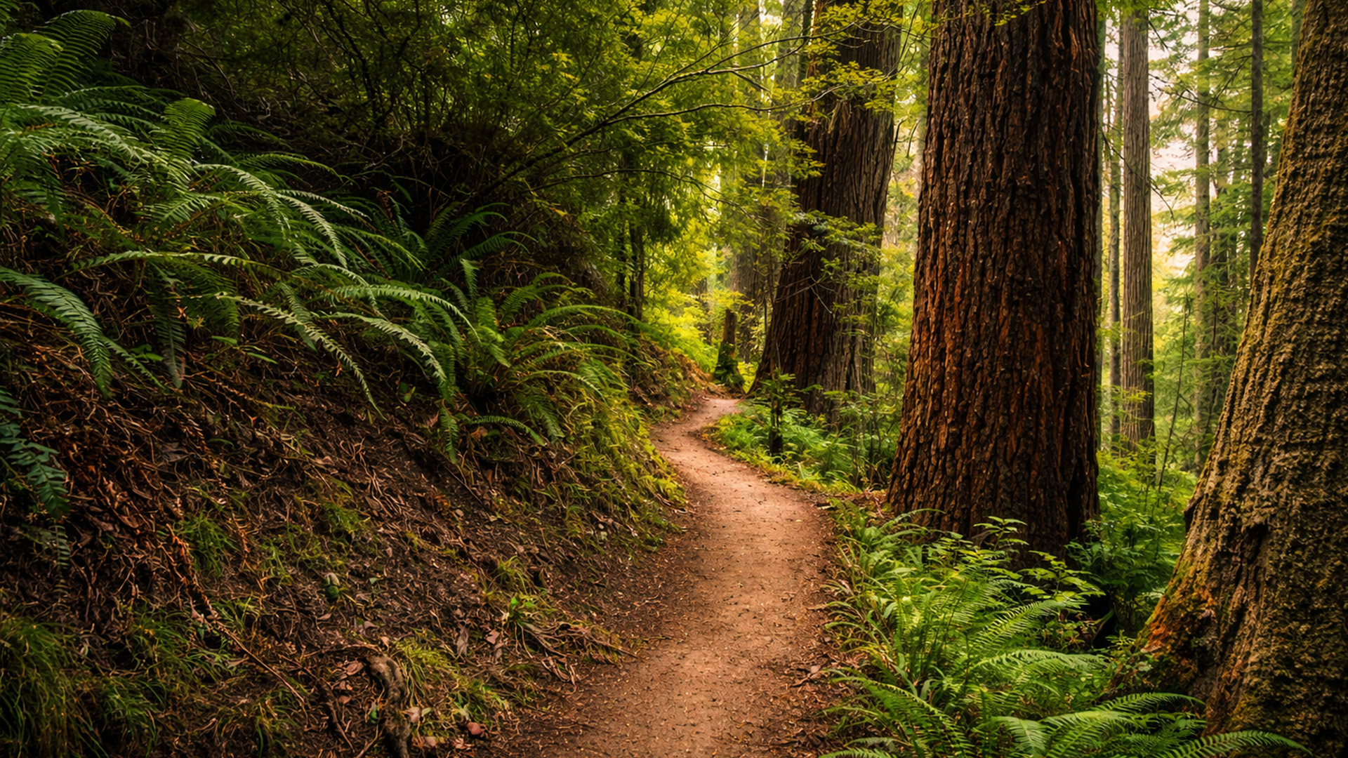 James Irvine Yolu: Prairie Creek Kızılağaç Ormanında Doğa Yürüyüşü (4K)