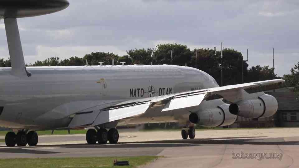 Unusual CAEW G550 with NATO Sentry and Italian Typhoon