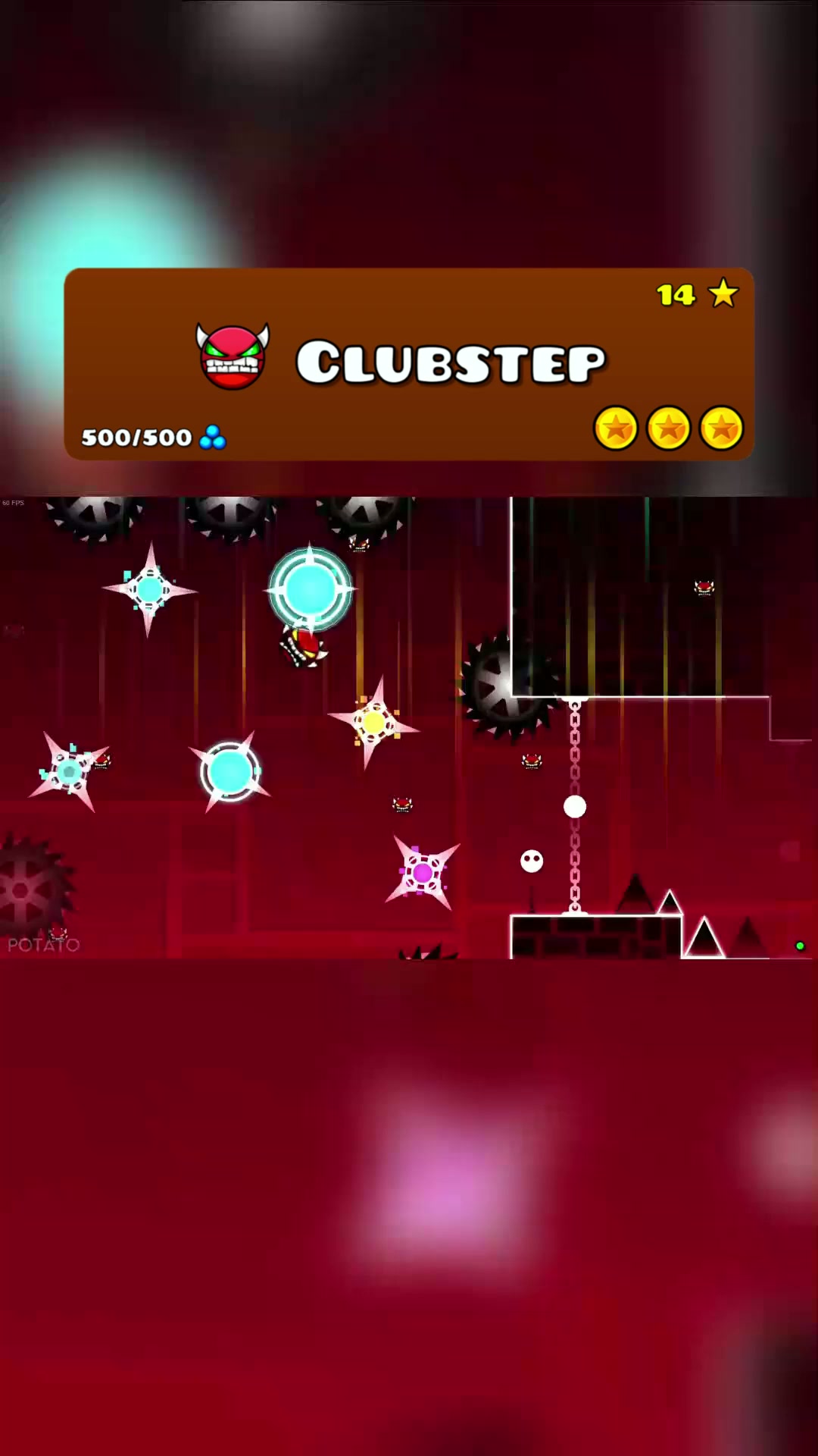 Clubstep Geometry Dash #shorts #deluxe12