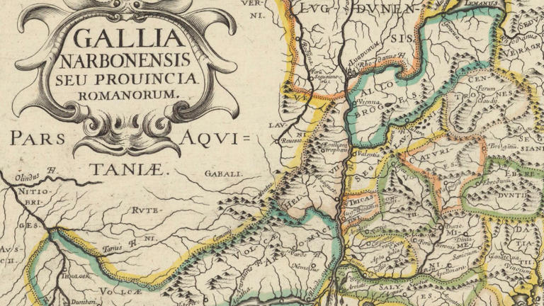 At France's first Roman colony, excavators uncovered a curtain wall and ...
