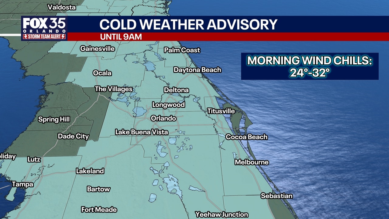 Orlando weather: Temperatures plunge as cold blast sweeps across ...