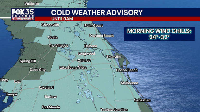 Orlando weather: Temperatures plunge as cold blast sweeps across ...