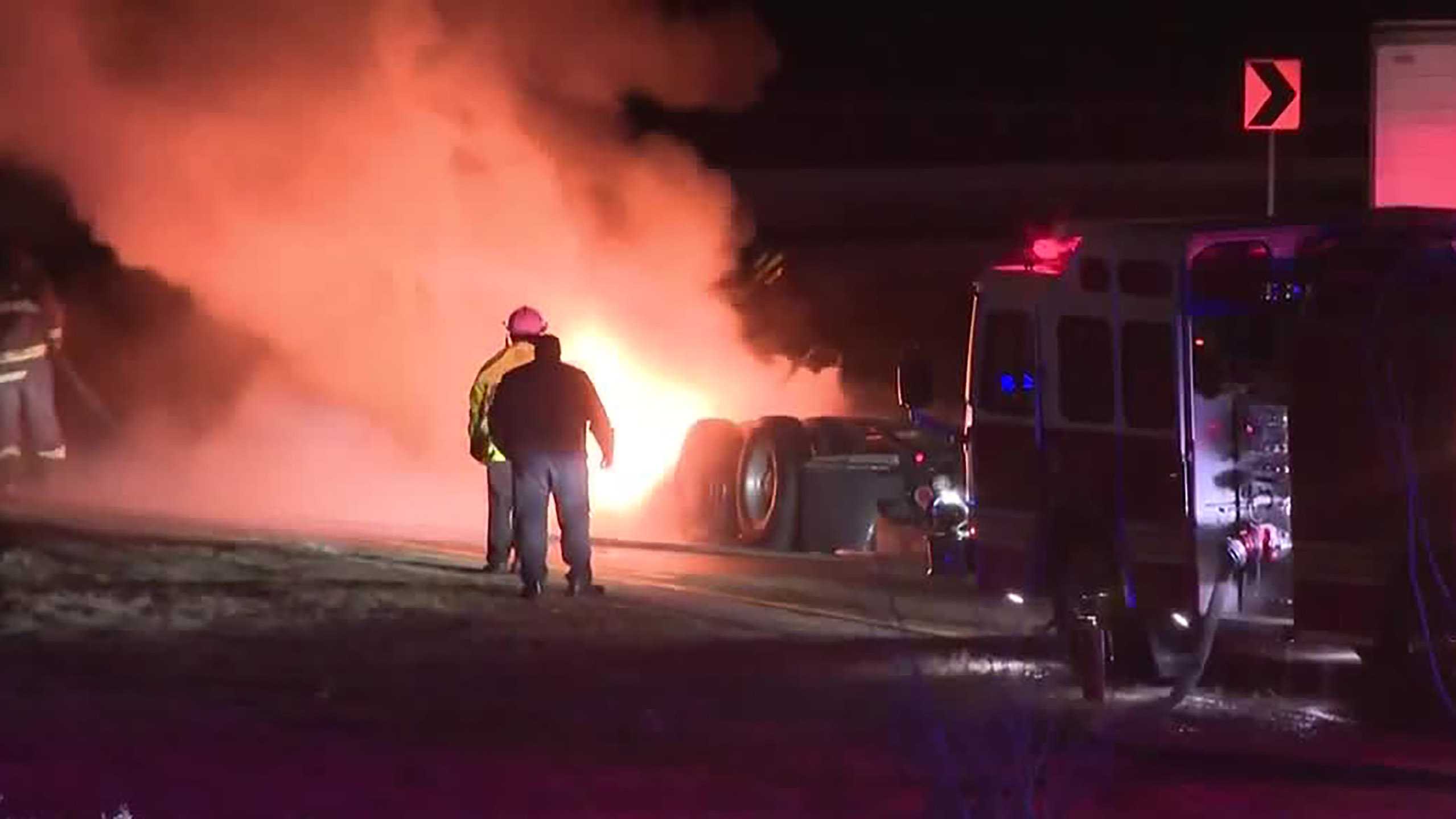 Early-morning fires in Jackson as tractor-trailer burns on I-55 and ...
