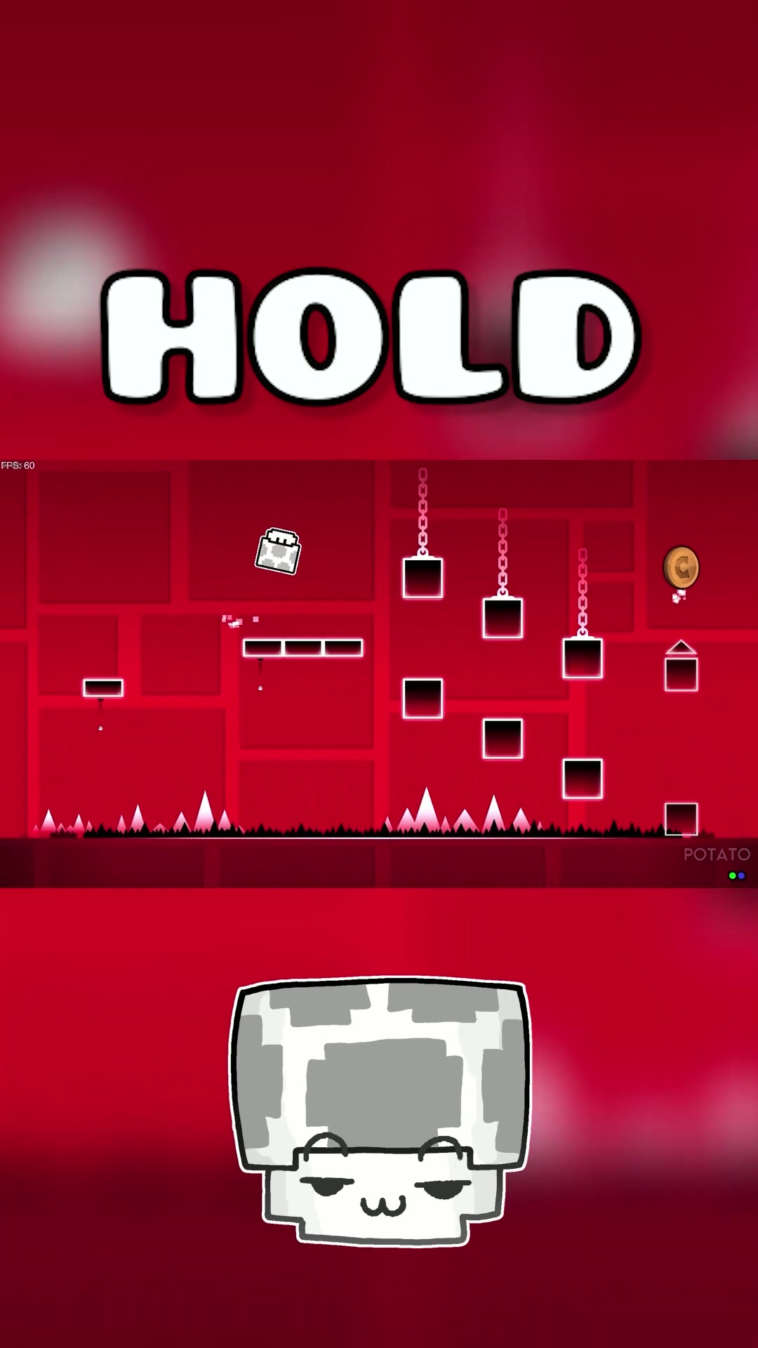 StereoMadness just hold! Geometry Dash #shorts #gd