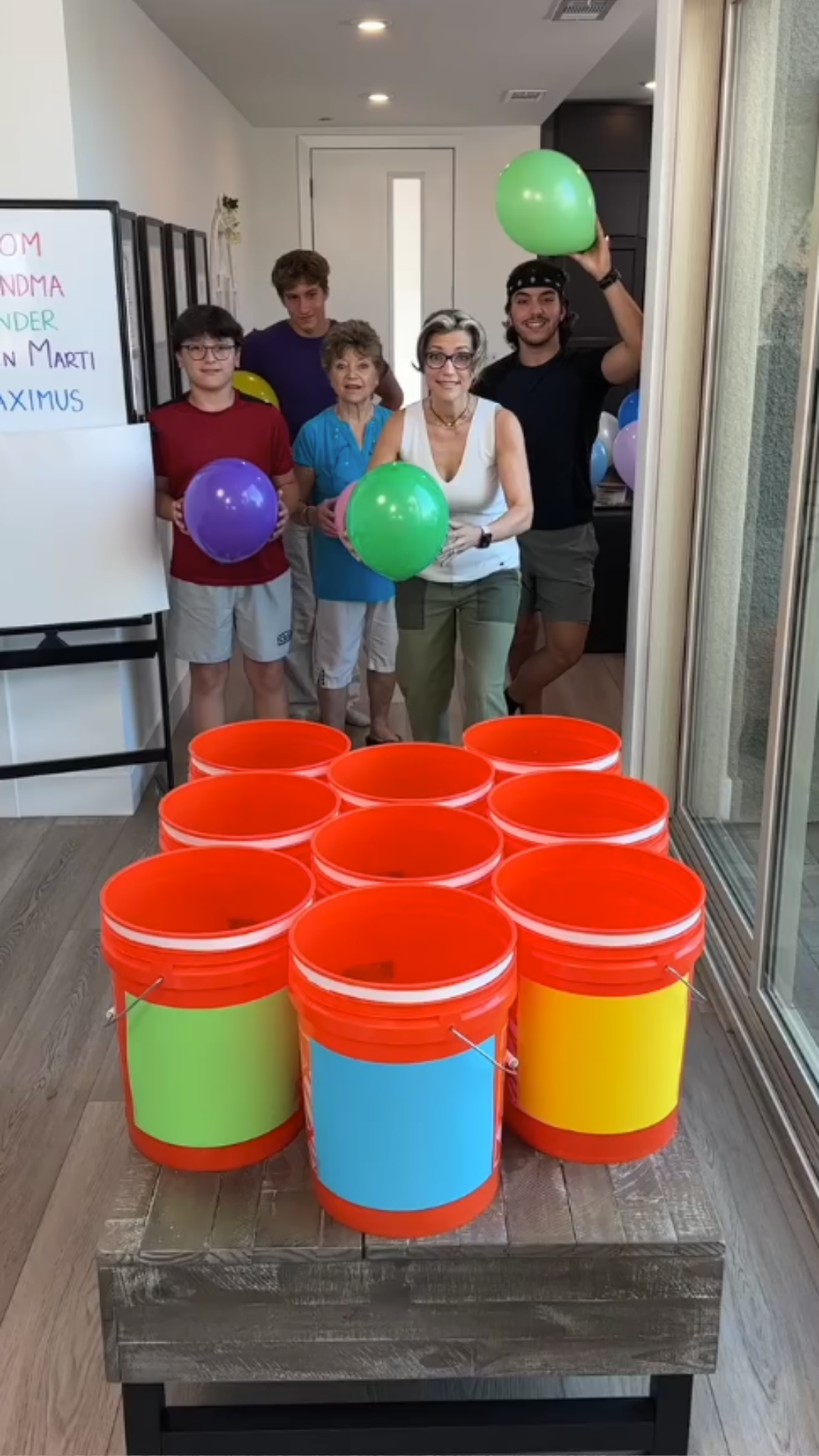Family balloon challenge game everyone can enjoy
