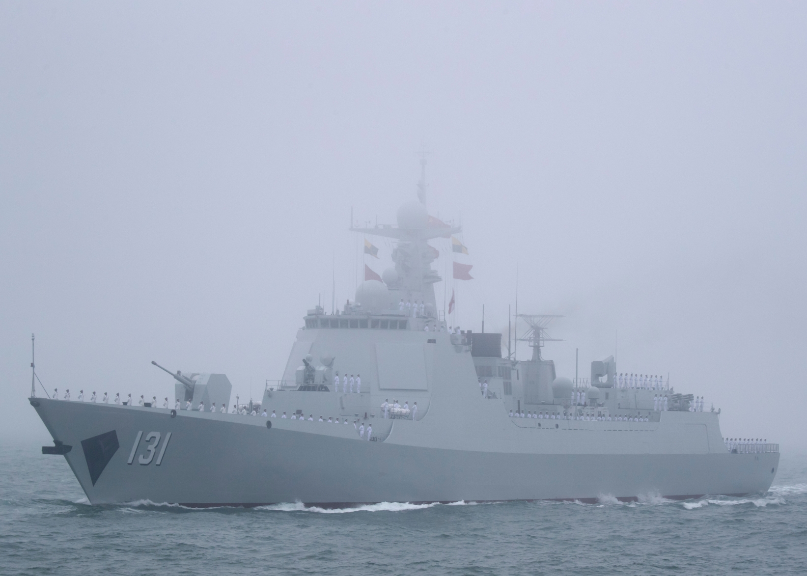 China claims warship challenged by foreign naval vessel