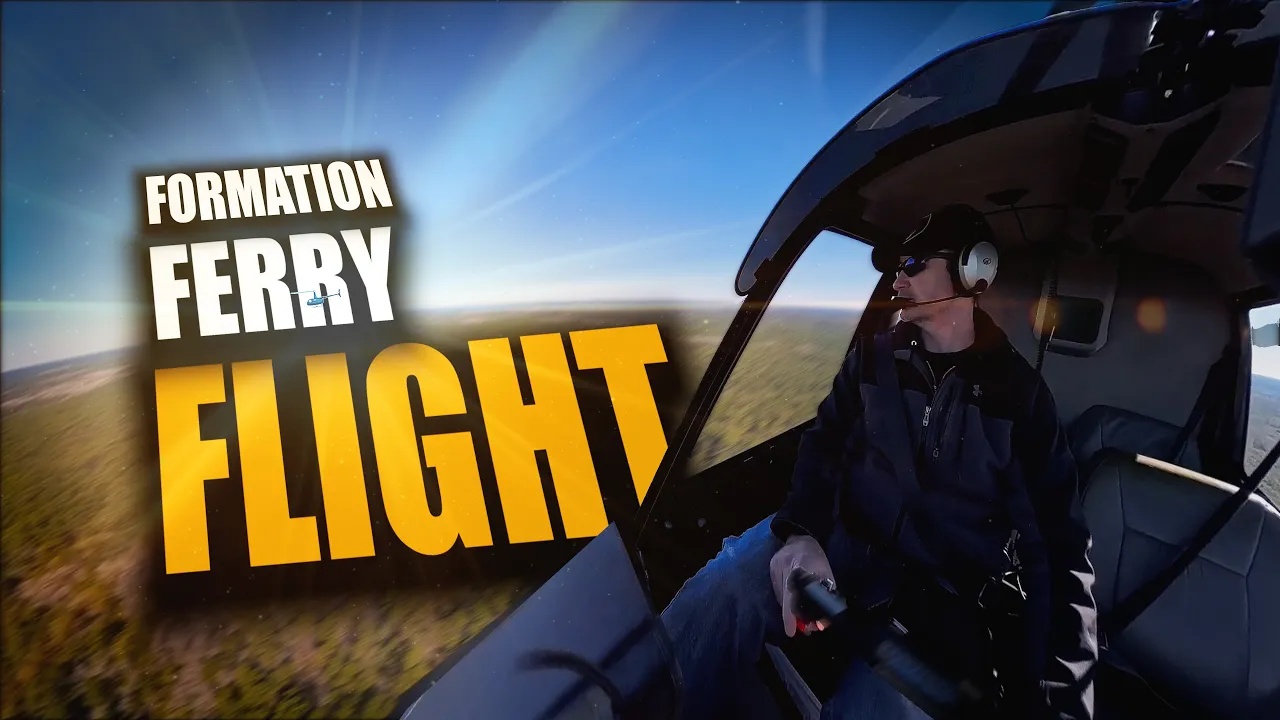 Formation helicopter ferry flight with Lester!