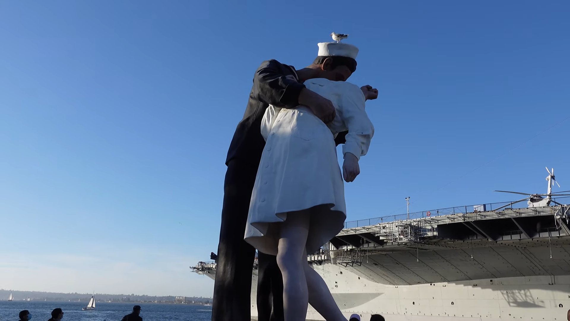 USS San Diego, Bob Hope, and a statue that divides critics