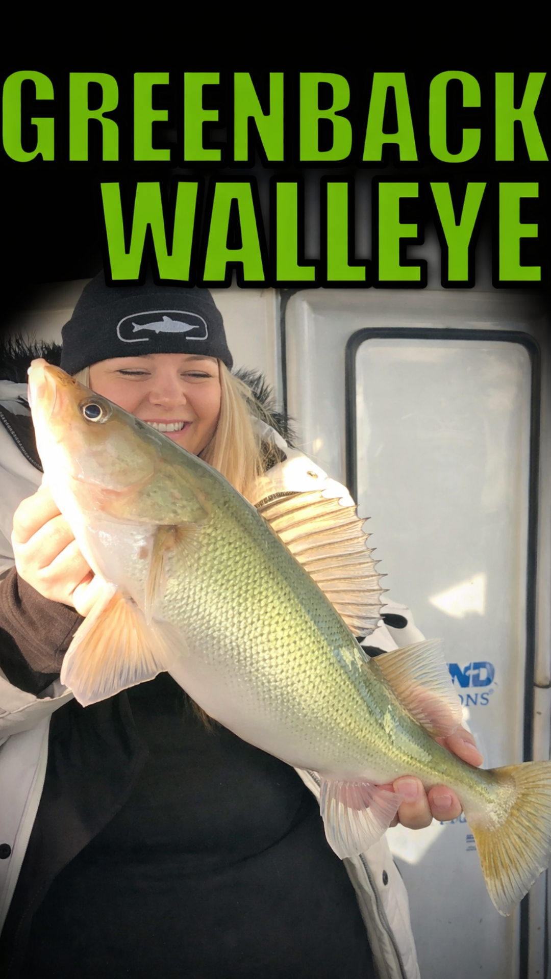 Ice fishing with my mom in a SnoBear on Lake Winnipeg