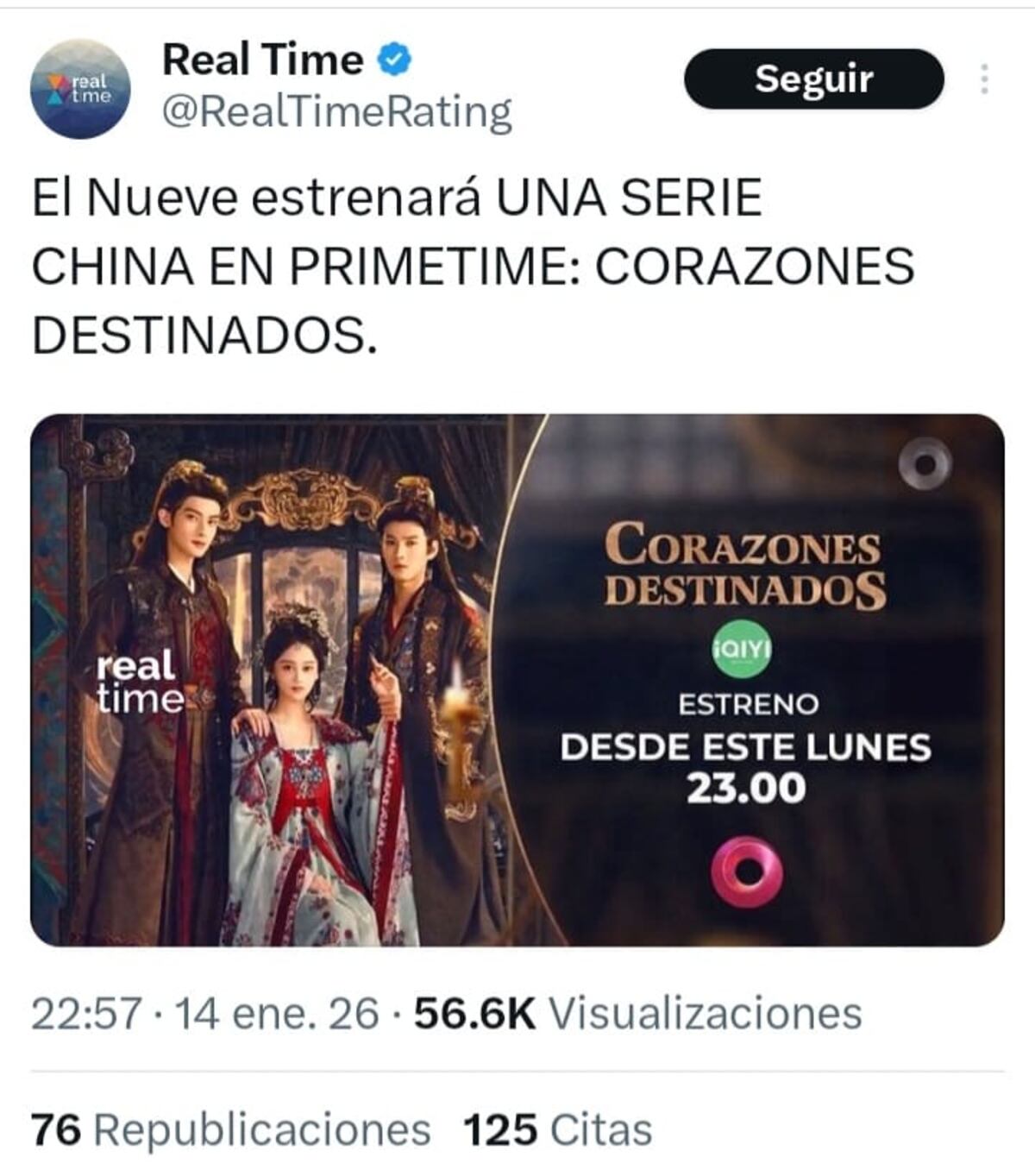 El Nueve estrena la romántica y dramática serie china que es furor ...