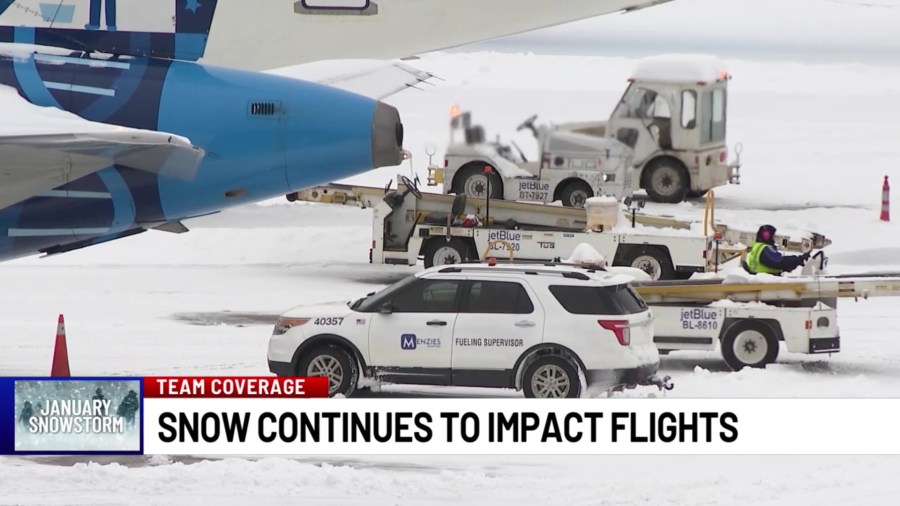 Snow continues to impact flights out of Bradley International Airport