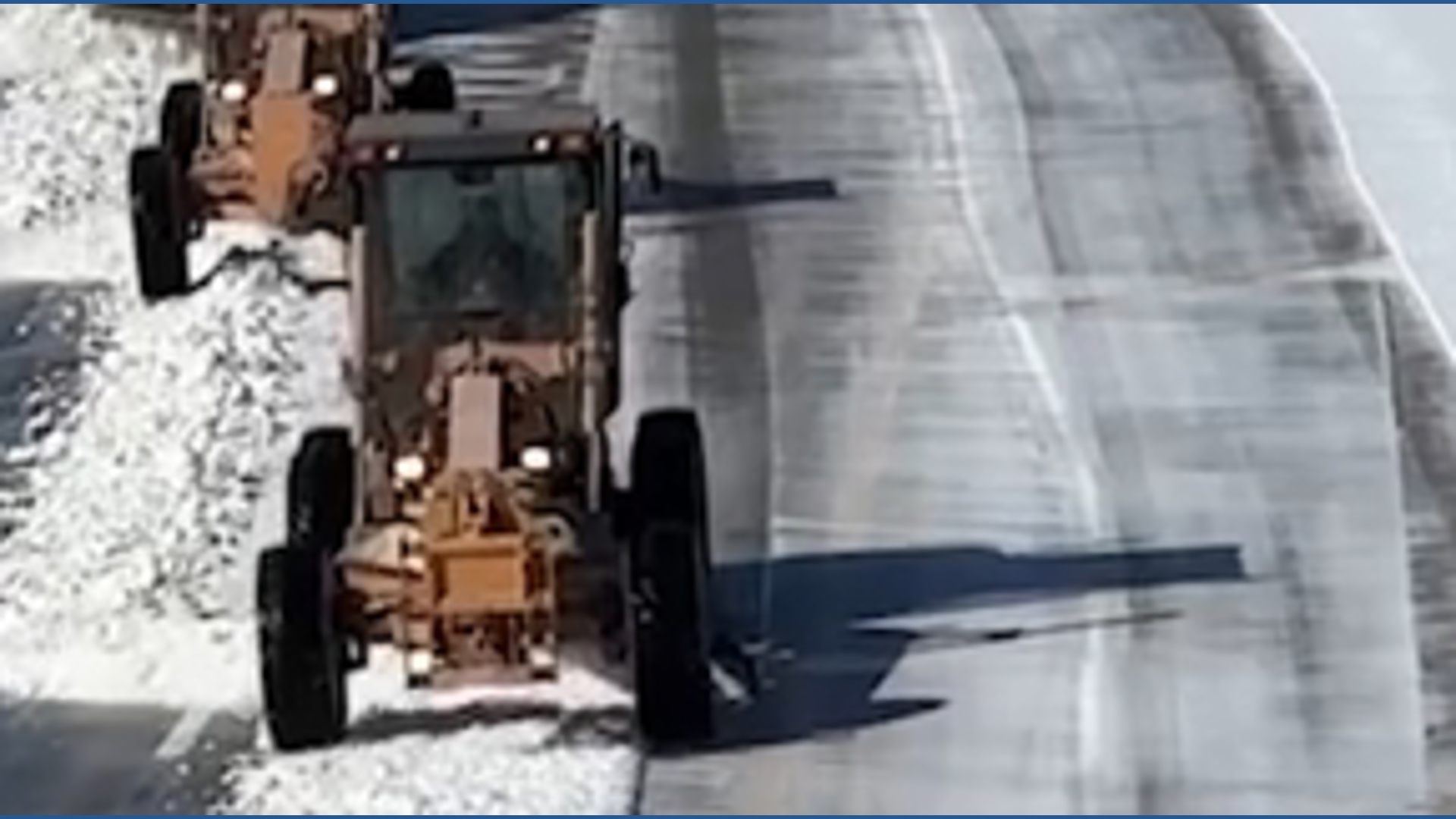 TxDOT crews clear snow off Dallas roadways following winter storm