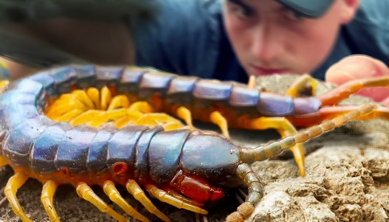 How Australia’s venomous centipede hunts and defends itself
