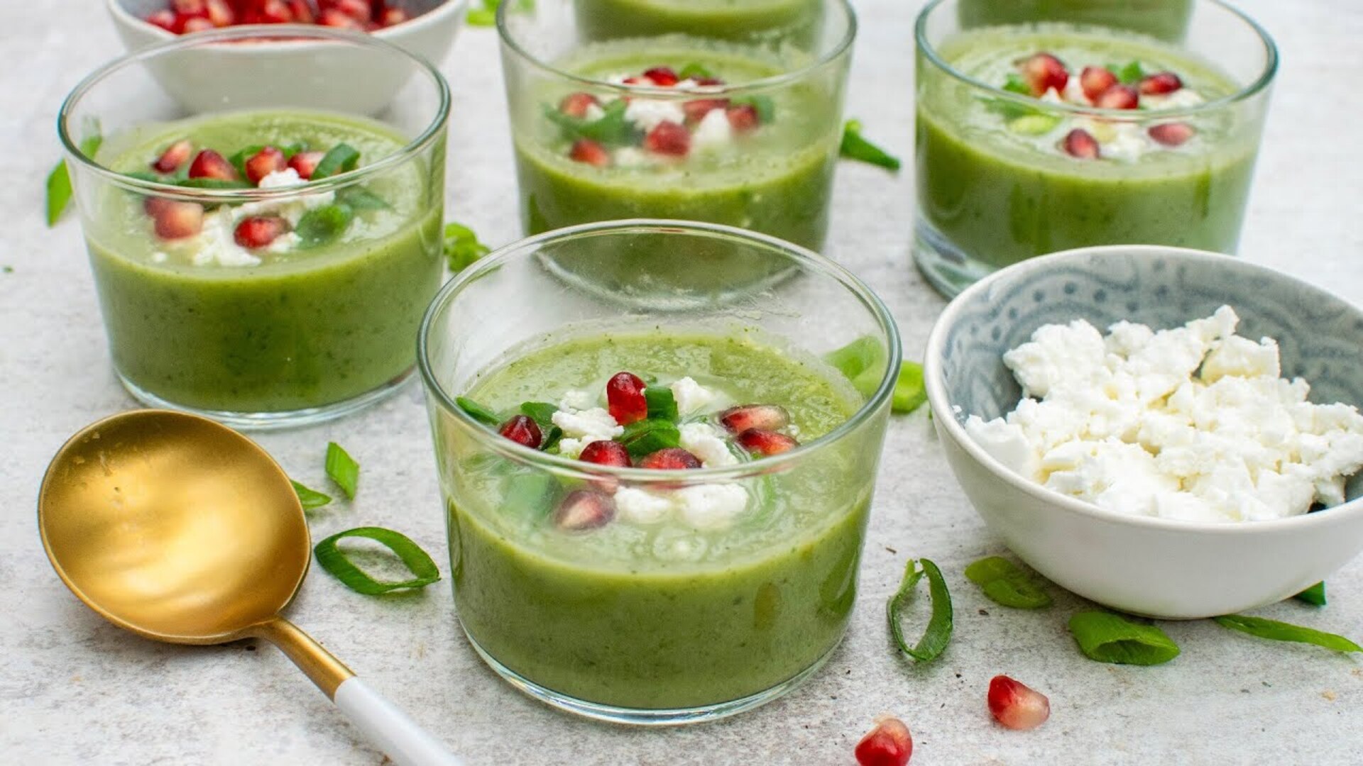 Chilled cucumber melon soup recipe
