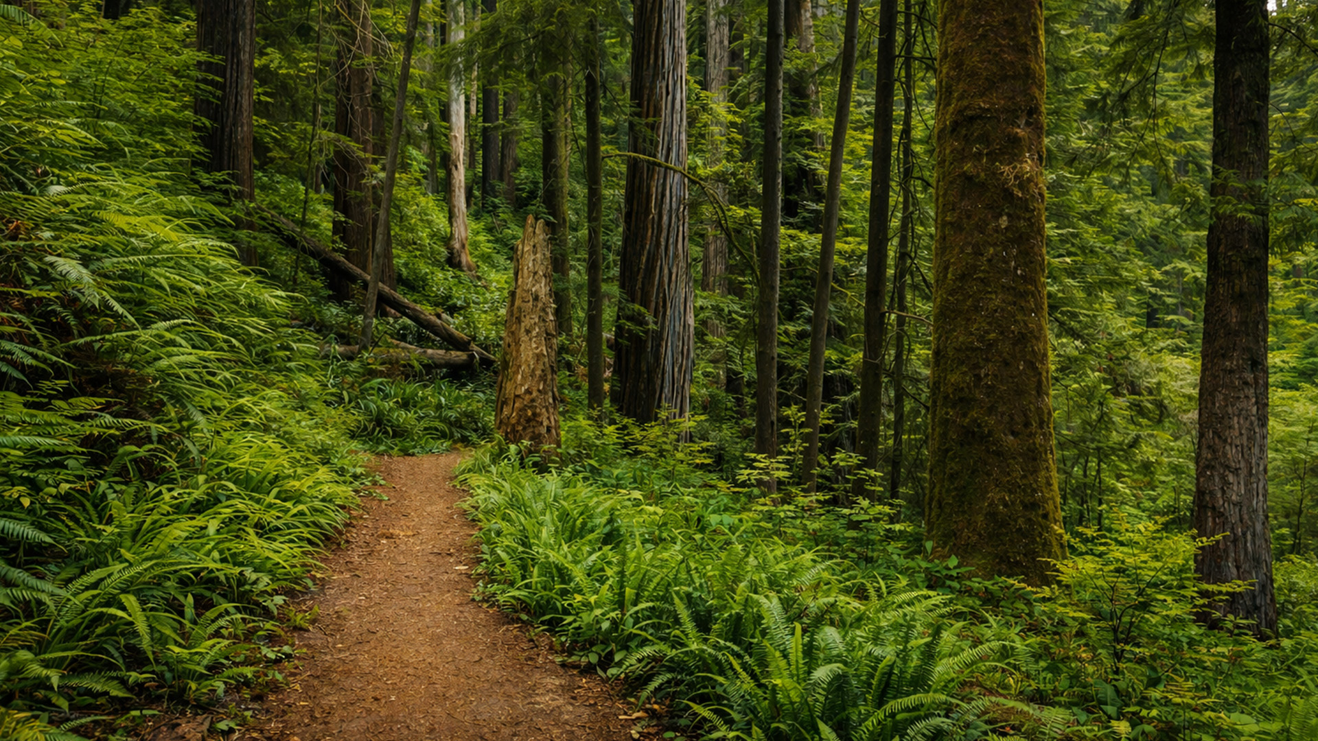 Redwood National Park easy hike James Irvine Trail (4K)