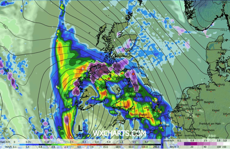 Britain to be battered by week of storm hell with 200mph jet stream ...