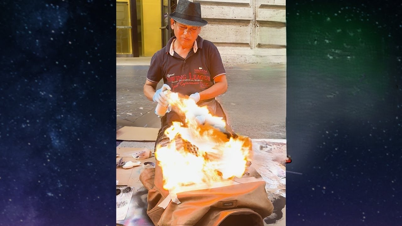 Street artist completely transformed my plain jacket!