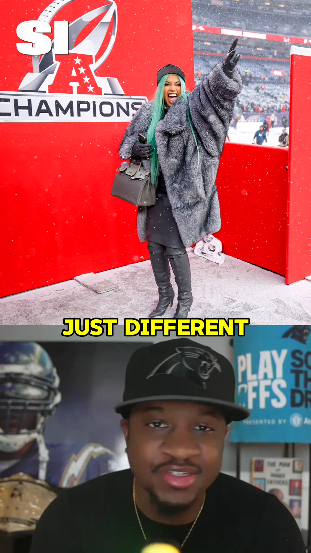 Cardi B is riding with the Patriots