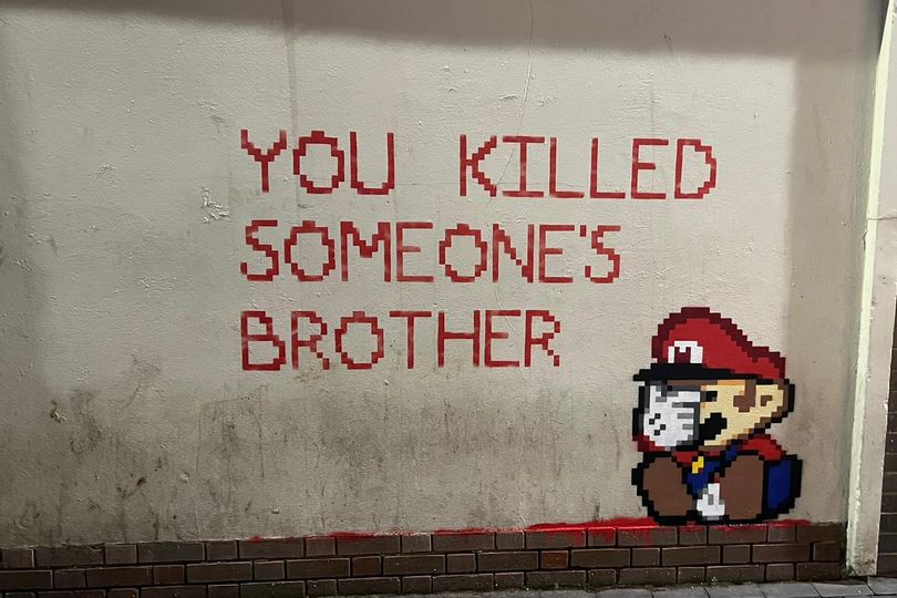 Street artist's 'beautiful and tragic' anti-knife crime mural in ...