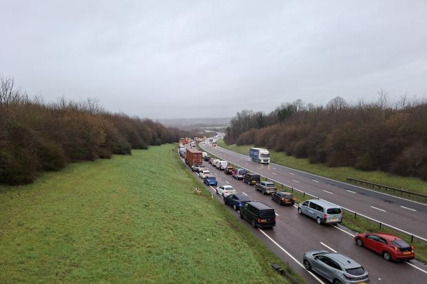 One hospitalised after crash involving '7 vehicles' on major A-road