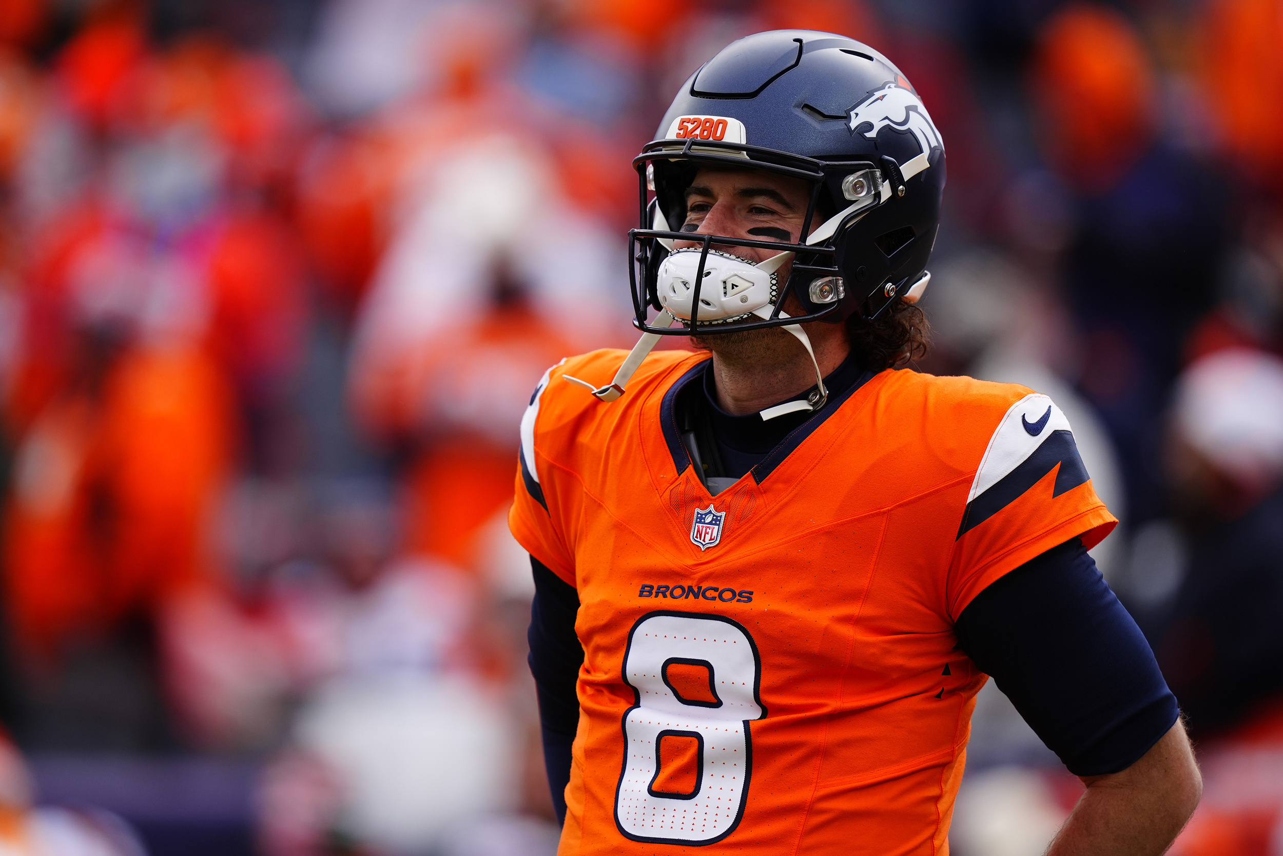 Jarrett Stidham assigns blame after brutal mistake in Broncos' AFC ...