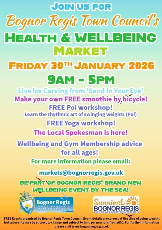 Mayor of Bognor Regis' weekly briefing: Health and wellbeing market ...