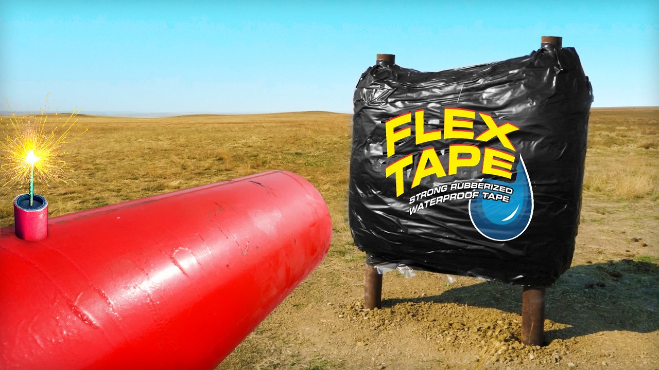 How much flex tape does it take to stop a cannonball