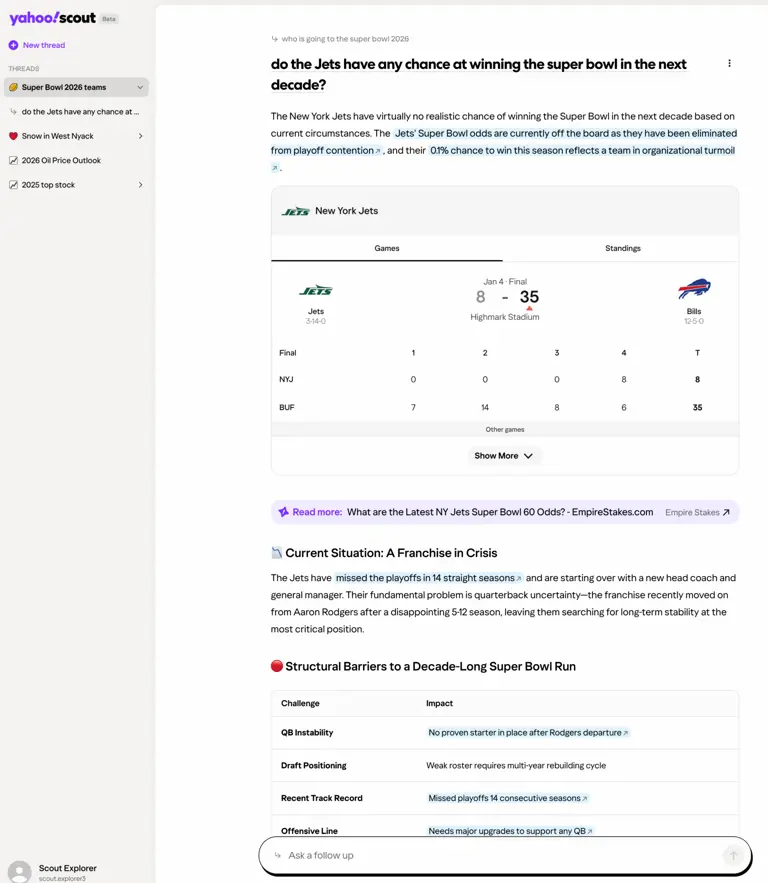 Yahoo! Scout – Yahoo’s return to search and web discovery