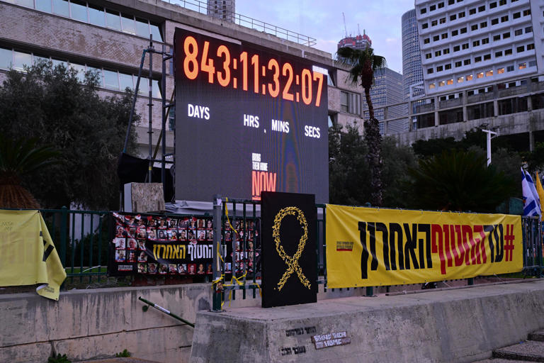 Hostages Square countdown clock to be stopped after 844 days following ...