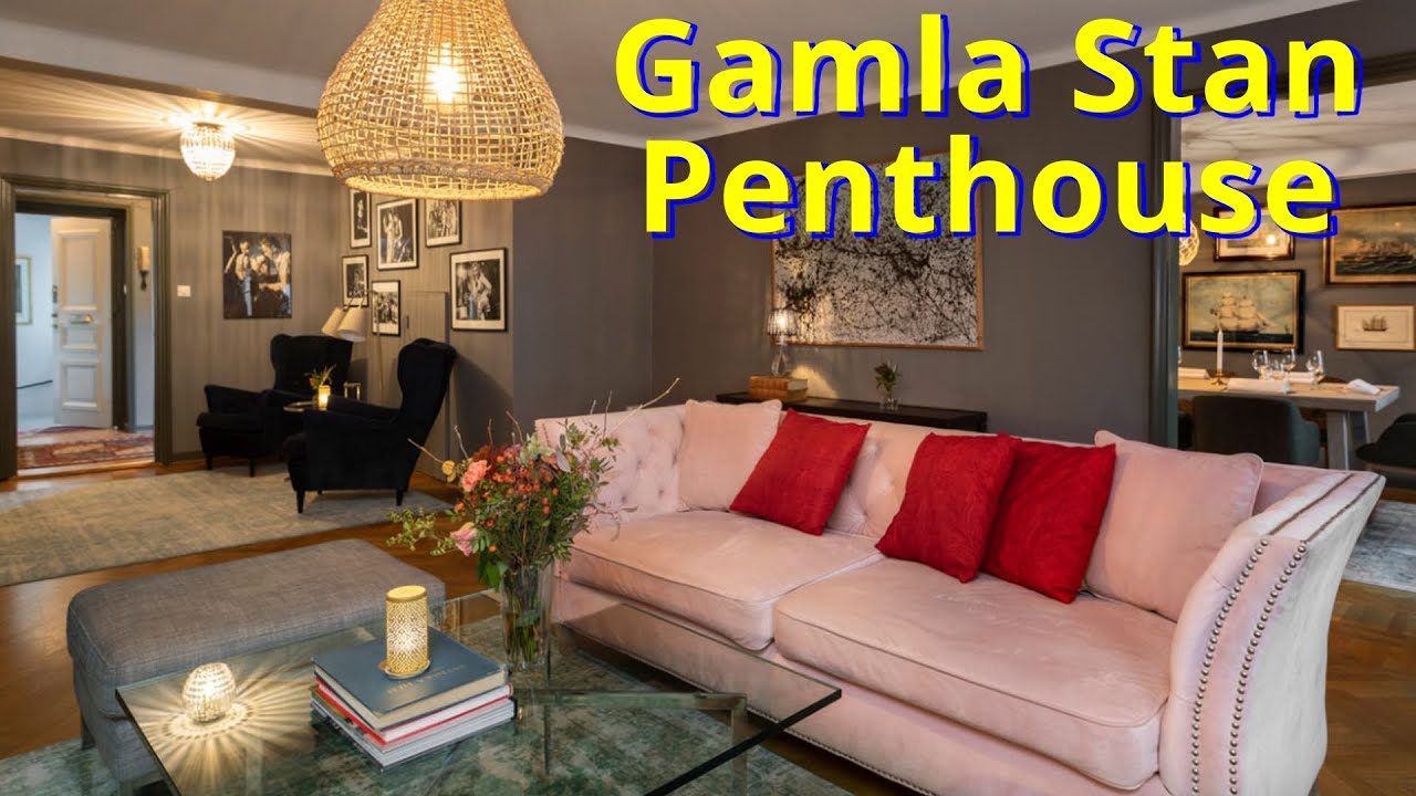 Stockholm, Sweden penthouse apartment tour in historic Gamla Stan!