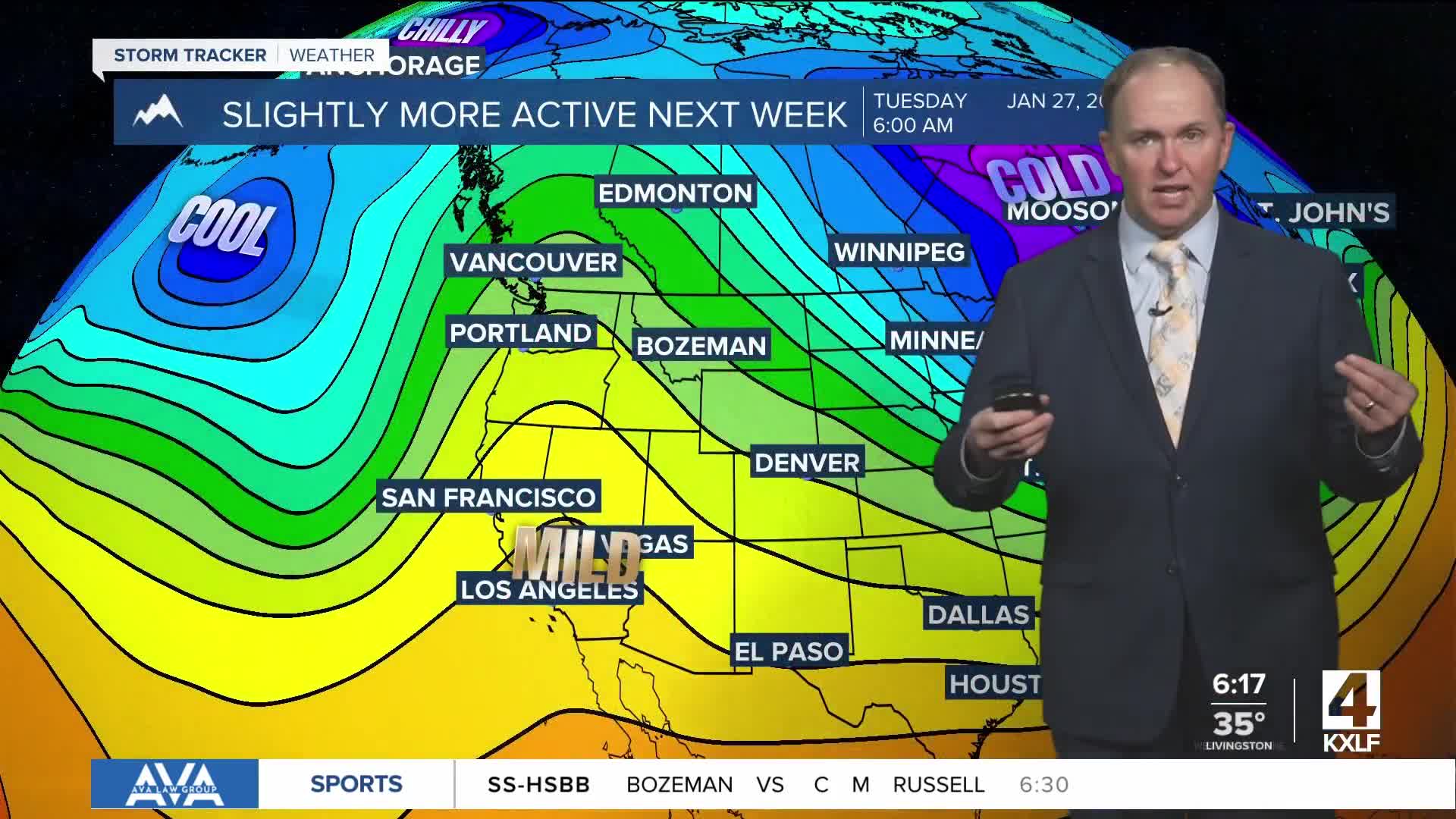 Tuesday morning forecast: Jan. 27, 2026
