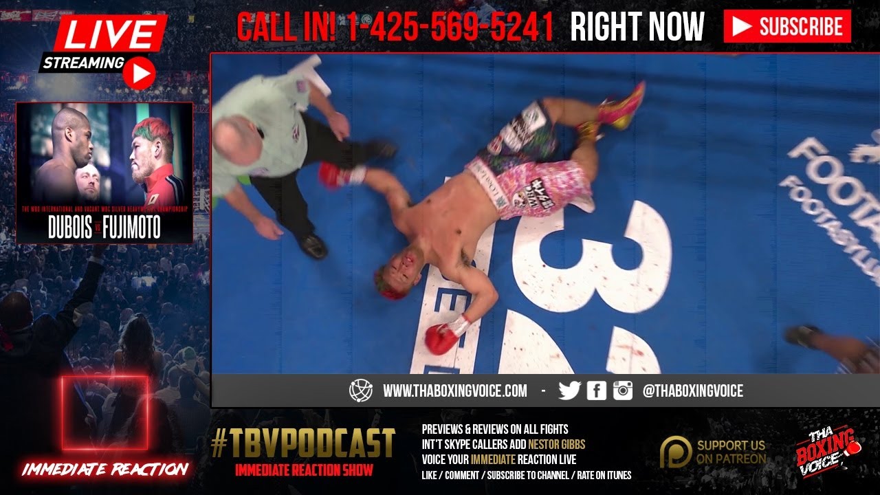 ☎️ Immediate reaction Daniel Dubois flattens Fujimoto 😱 with 2nd round KO ️
