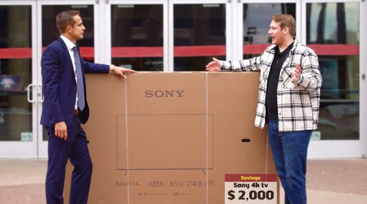 Give me $1 and you receive a TV